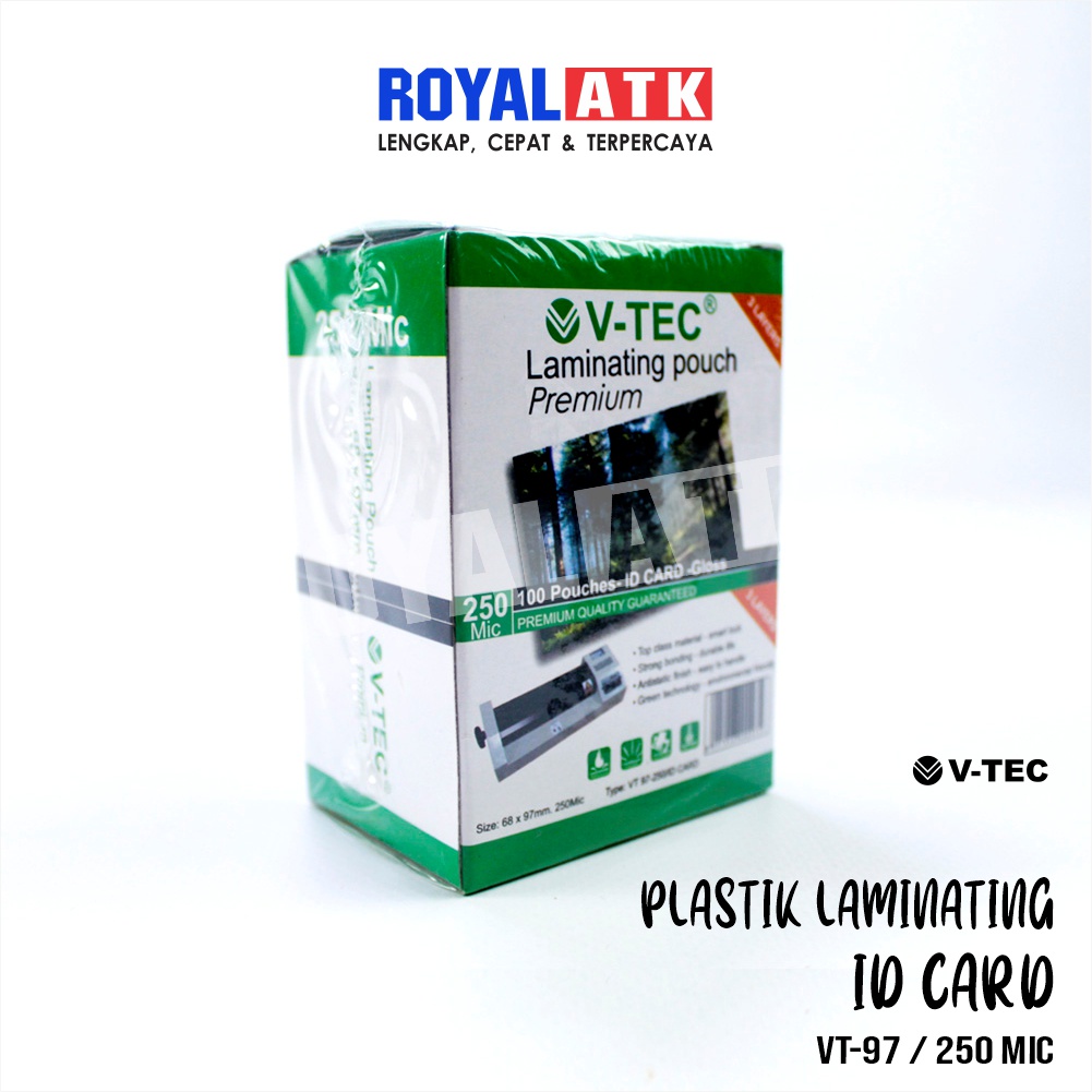 Jual V-Tec Plastik Laminating Id Card Vt-97 / 250 Mic | Shopee Indonesia