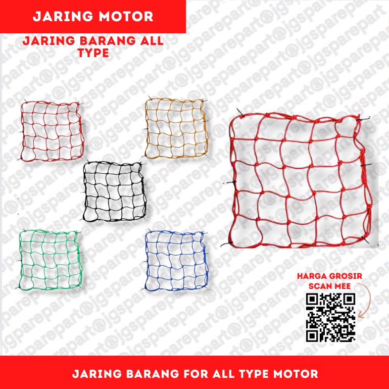 Jual Jaring Helm Motor Moto Tali Jala Jok Pengikat Ikat Helem Sepeda ...