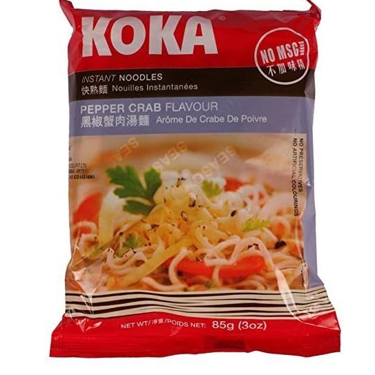 Jual KKV Koka Pepper Crab Noodles Mie Instan No MSG Halal 85g | Shopee ...