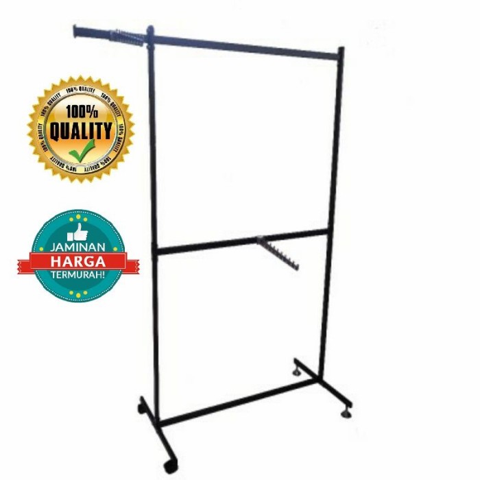 Jual Rak Gantungan Baju Model Gawang Display Besi 190 cm | Shopee Indonesia