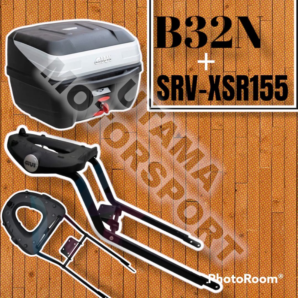 Jual Paketan Box Motor XSR155 GIVI B32N & Bracket Box GIVI SRV-XSR155 ...