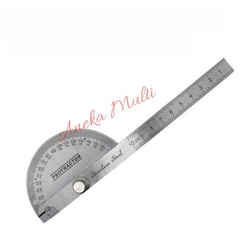 Jual Aneka Busur Derajat Combi Penggaris Stainless Protractor Alat Ukur ...