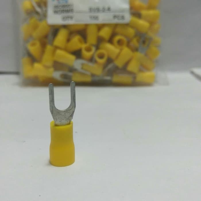 Jual Per Bungkus Skun Y Untuk Kabel Terminal Tipe SV 1.25 - 4 Warna Kuning | Shopee Indonesia