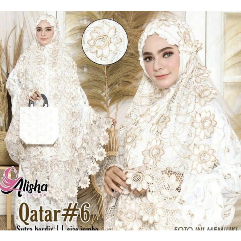 Jual mukena sutra renda tawon bordir | Shopee Indonesia