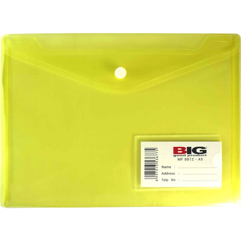 Jual 12 Pcs BIG Map Kancing 1 Plastik/ Map Dokumen Kancing 1 Transparan ...