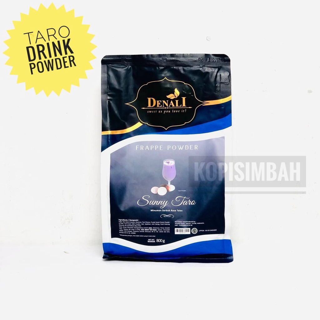 Jual Powder DENALI Rasa SUNNY TARO 800 gram Bubuk Minuman Kualitas ...