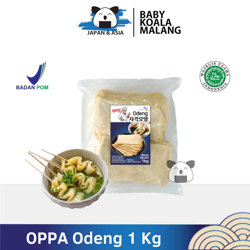 Jual Oppa Odeng Eomuk Korea Fish Cake 1 Kg Halal | Odeng Kotak Fish ...