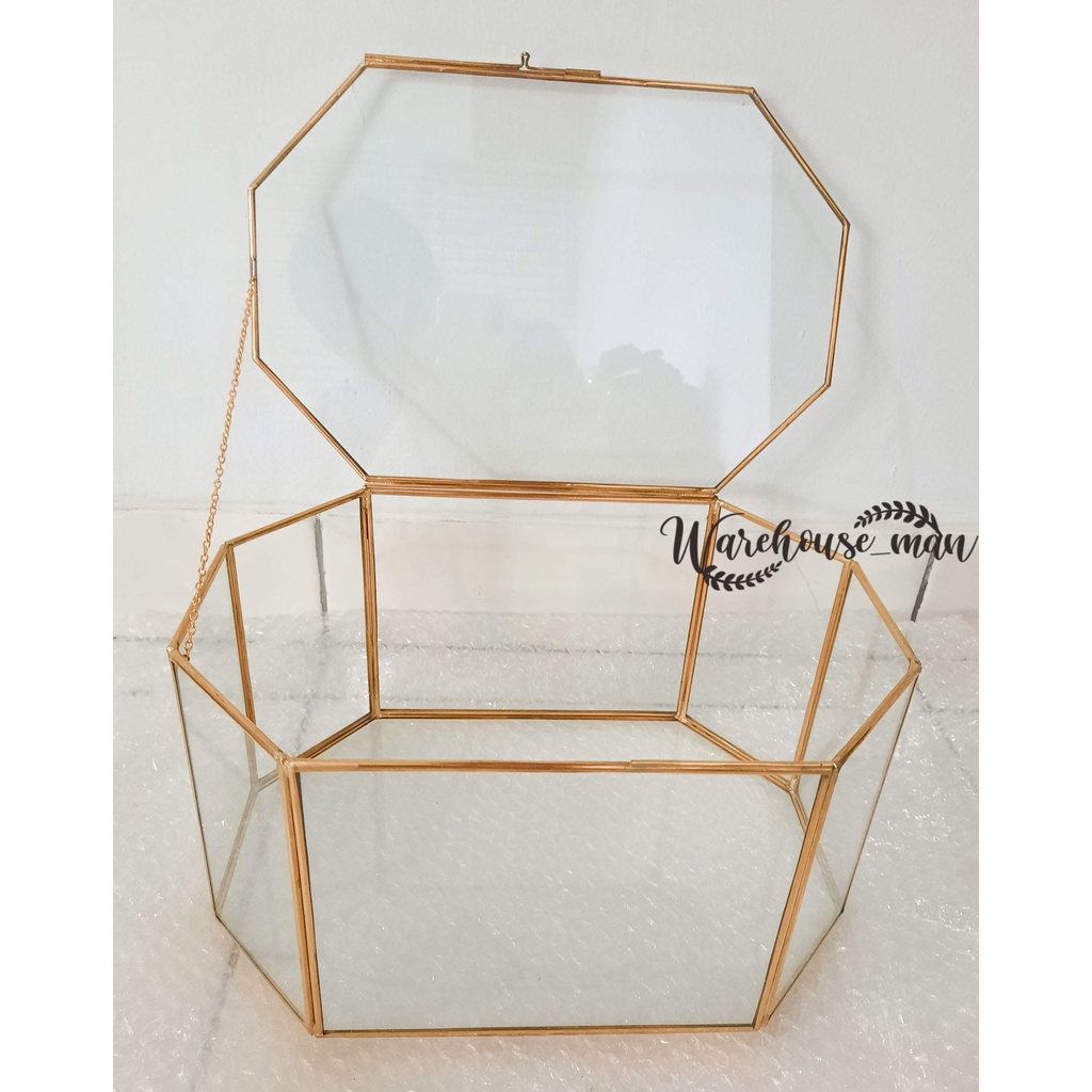 Jual Box mahar terarium kuningan kaca | Shopee Indonesia