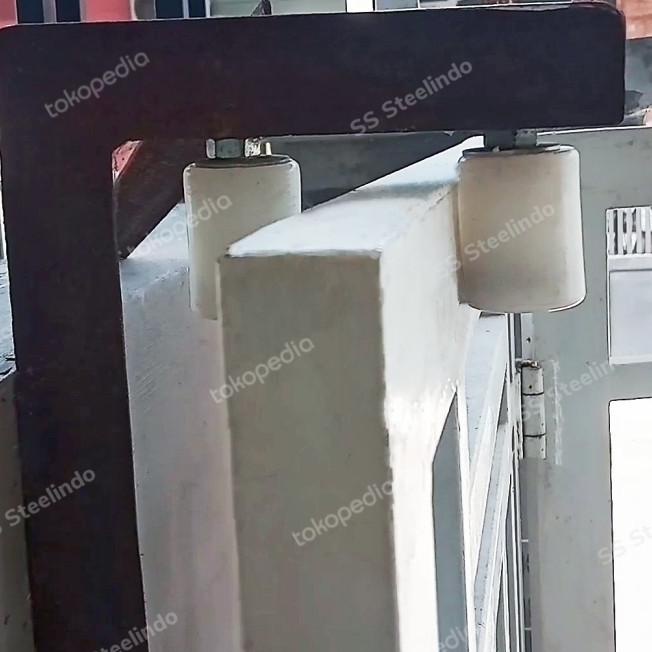 Jual RODA-ROLLER REL ATAS PAGAR BESI NYLON - Putih, 30X45MM | Shopee ...