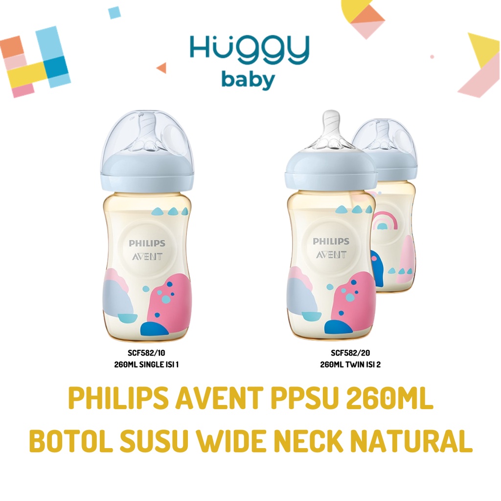 Jual Philips Avent Natural PPSU Bottle 260ml | Botol Susu Wide Neck Natural | Shopee Indonesia