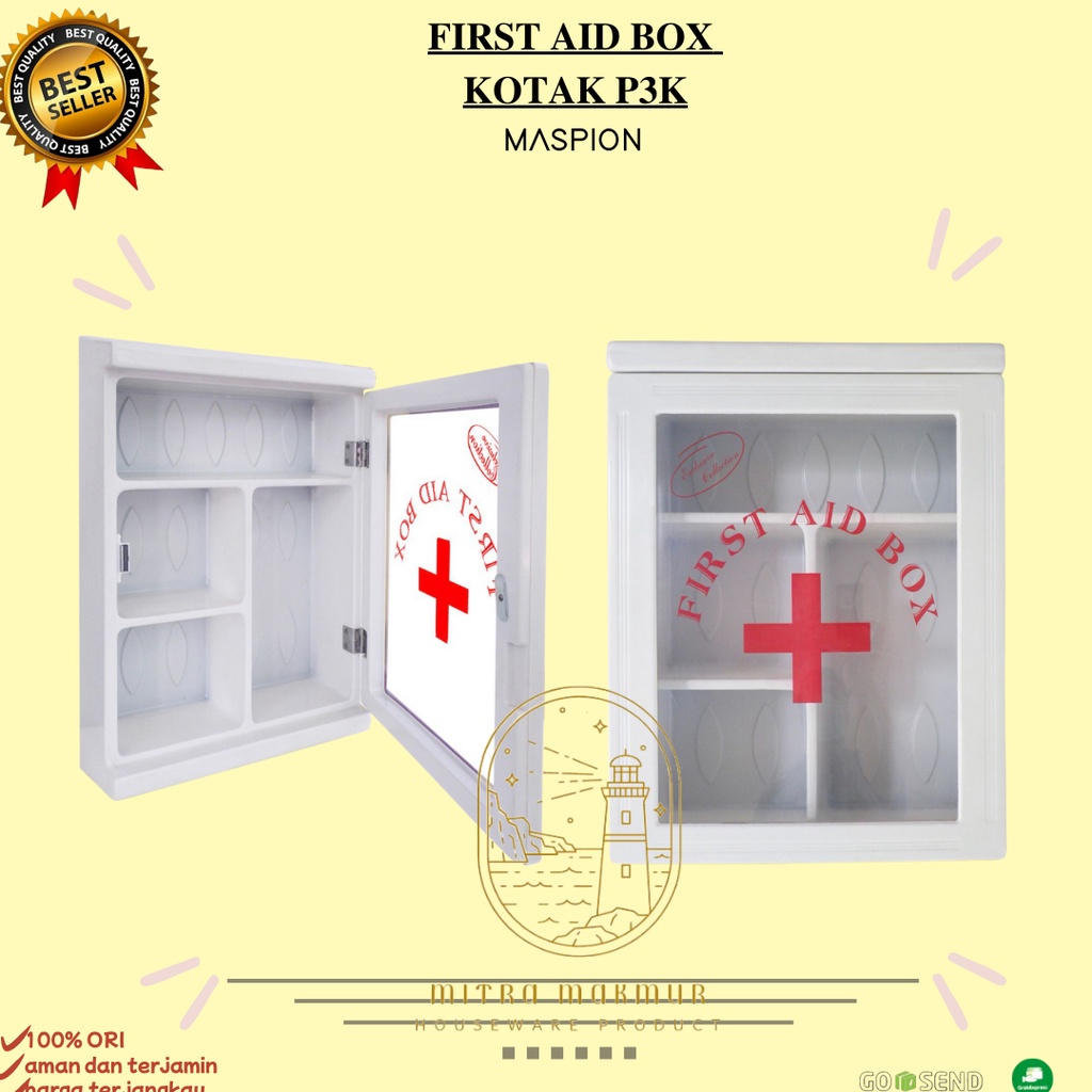 Jual NEW!! KOTAK P3K / WALL KABINET FIRST AID BOX MC-11 / TEMPAT P3K ...