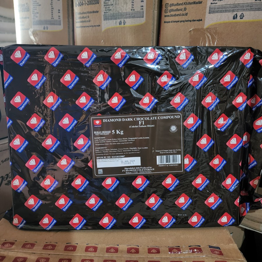 Jual Diamond f1 DCC 5kg dark coklat compound blok 5 KG Chocolate ...