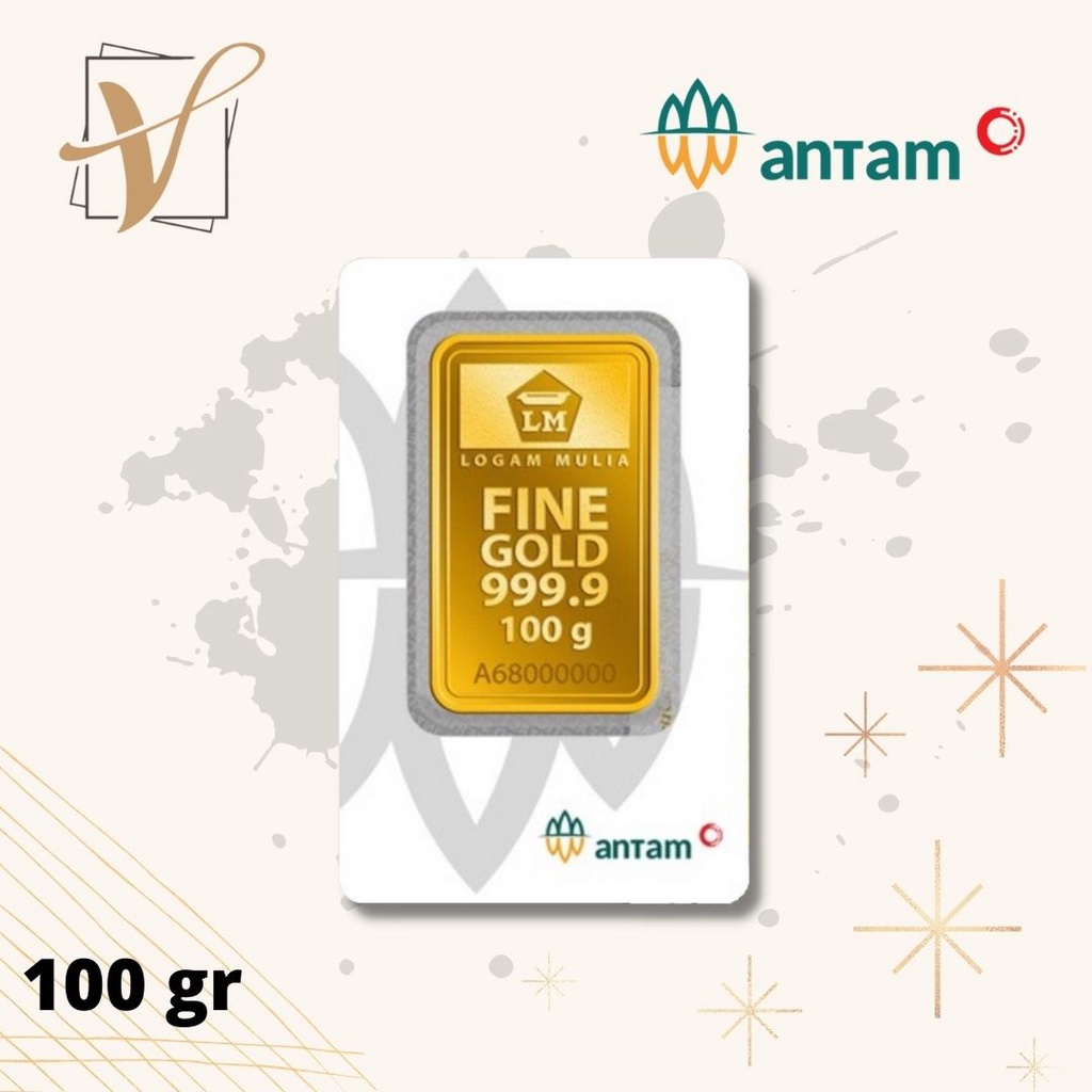 Jual Logam Mulia Antam Press ( LM ) 100GR 100 GRAM | Shopee Indonesia