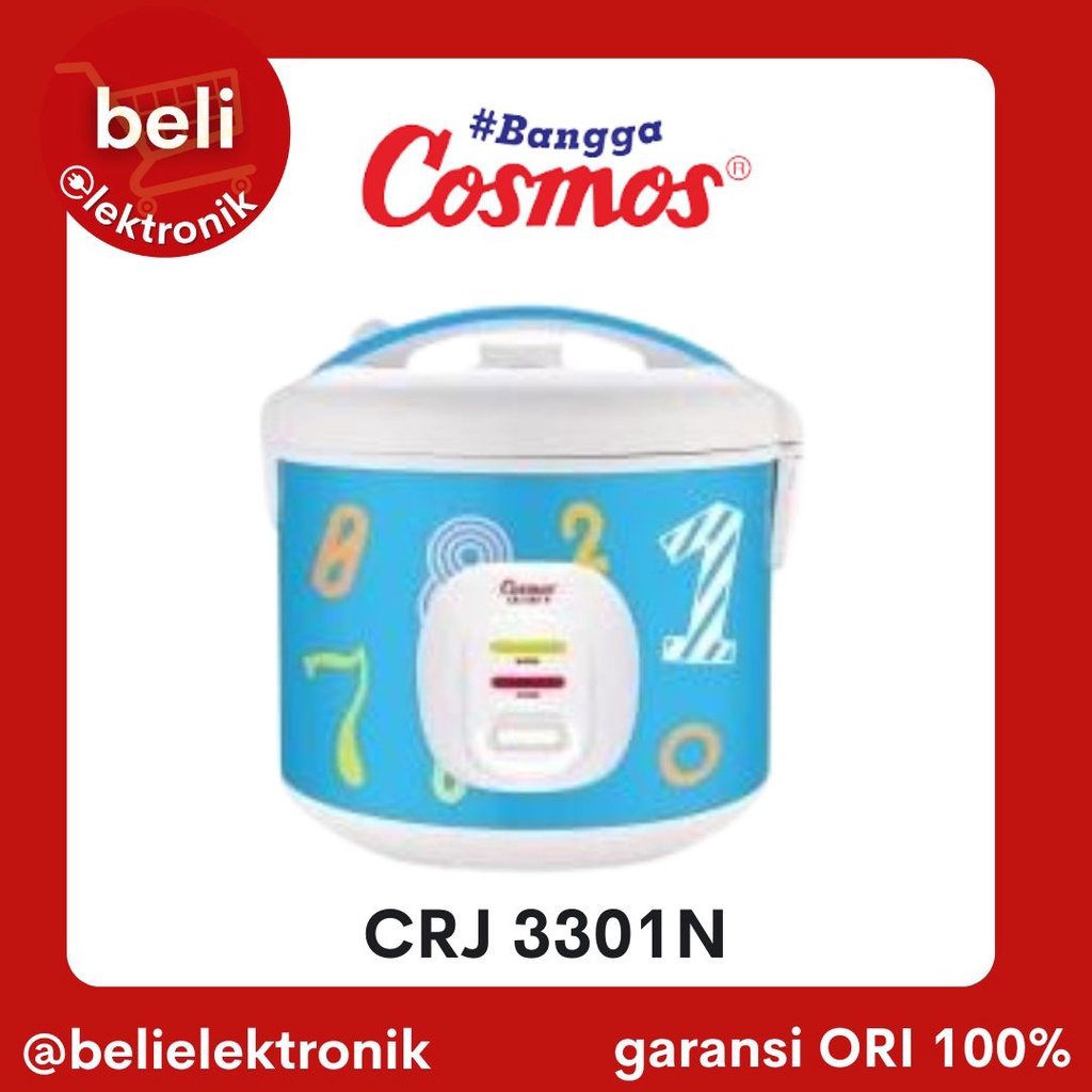 Jual COSMOS Rice Cooker Magic Com Penanak Nasi Anti Lengket 2 In 1 CRJ ...