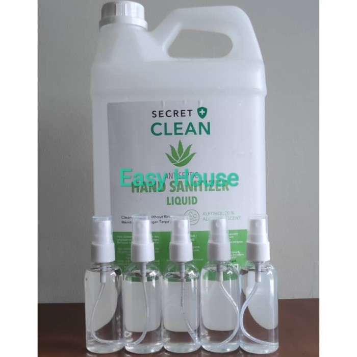 Jual Hand Sanitizer Spray Aloe Vera Liquid/Cair 60ml Repack 70% Alcohol ...