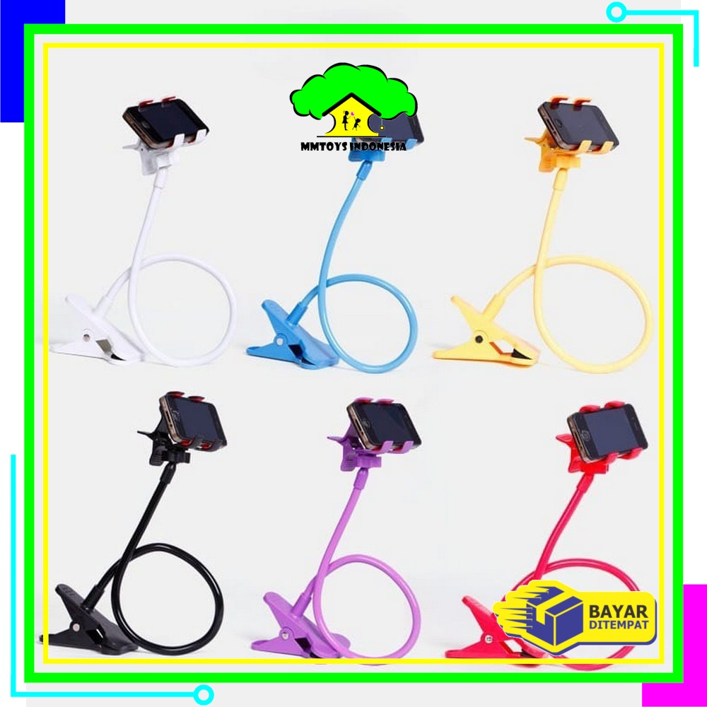 Jual MI-C372 Lazypod Hp Holder Plastik Penyangga Hp / Lazypod Jepit 2 ...