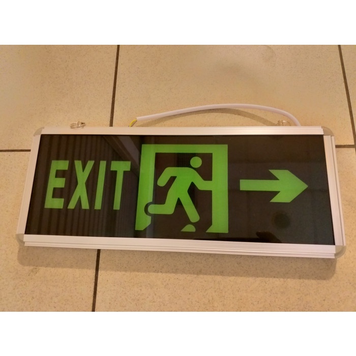 Jual Lampu exit led kaca 2 sisi / exit sign led mirror 2 muka - M2 ...