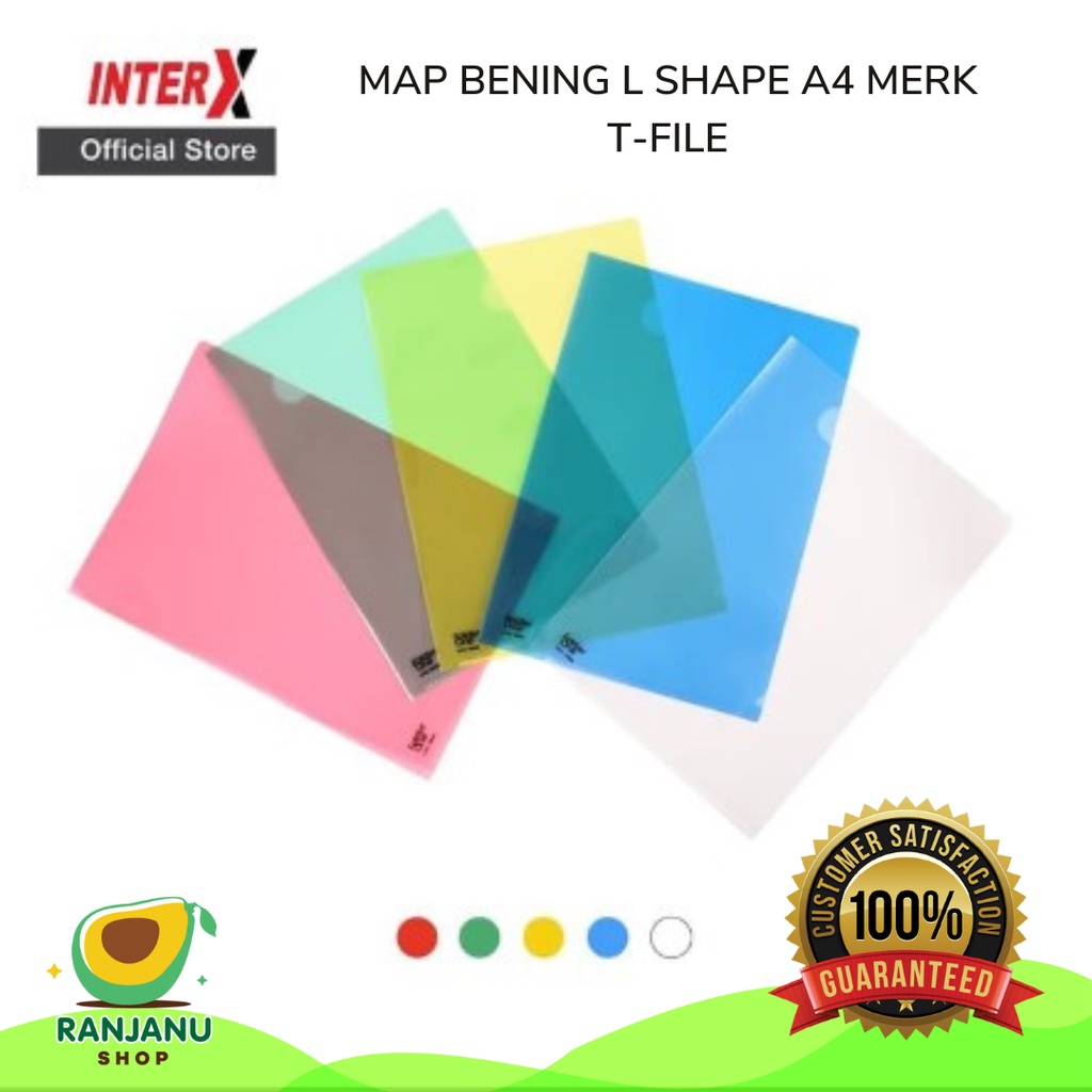 Jual Map Bening L A4 InterX Original ( Lusin ) | Shopee Indonesia