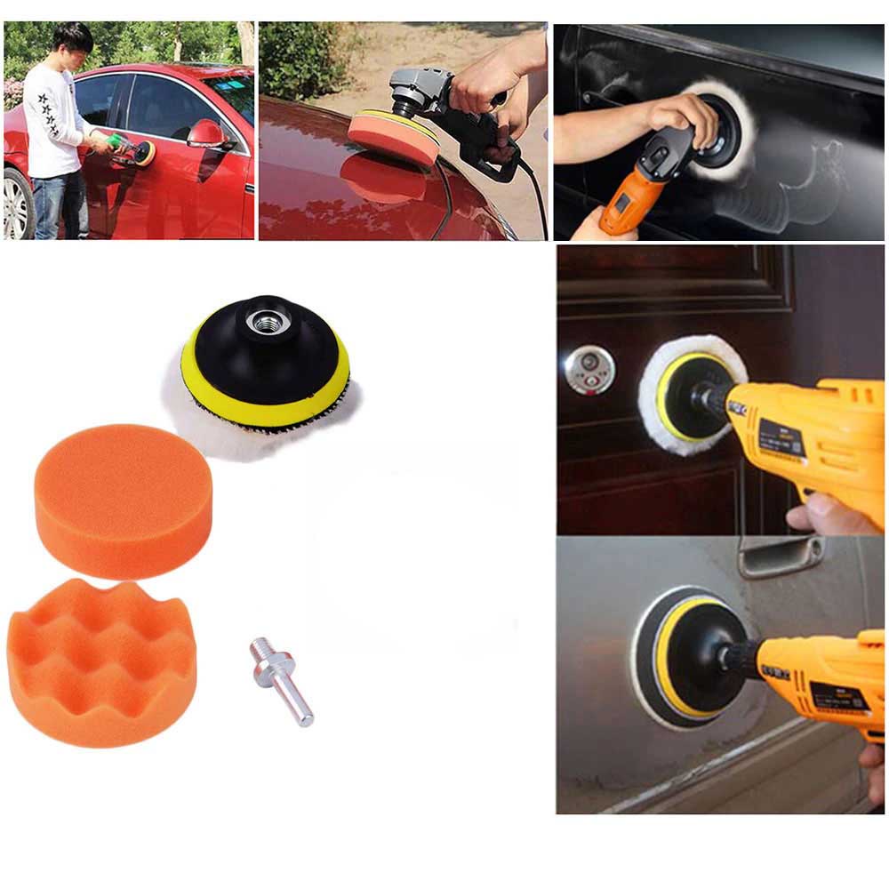 Jual Pad Poles Body Mobil Buffer Waxing Polishing Wheel 3 Inch 4 PCS ...