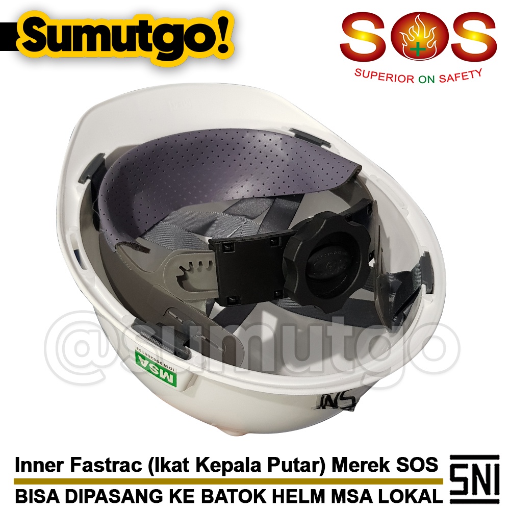Jual SOS Inner Fastrac Tali ikat Kepala Putar Bisa Pasang Ke Helm MSA ...