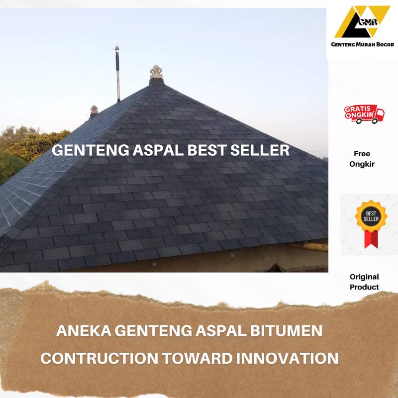Jual Genteng Aspalt Kenteng CTI & Ondulen Atap Rumah Murah Awet Bagus ...