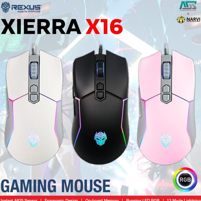 Jual Rexus Xierra X16 Rgb - Gaming Mouse | Shopee Indonesia