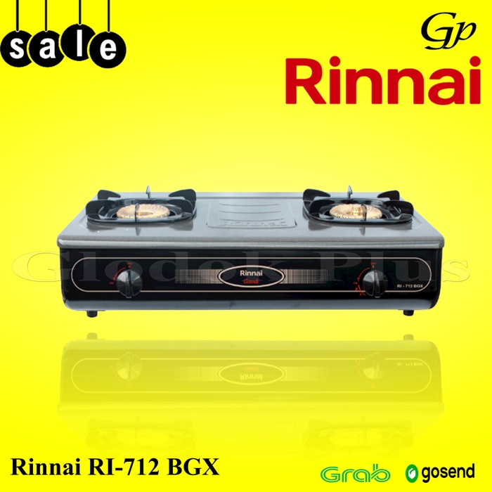 Jual Rinnai RI 712BGX kompor gas 712 bgx 2 tungku ri712bgx rinai ri712 ...