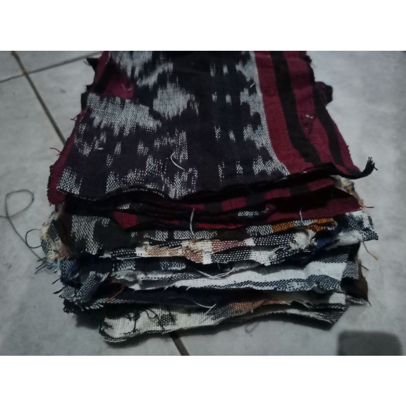 Jual kain perca murah/ kain perca tenun /kain perca etnik | Shopee ...