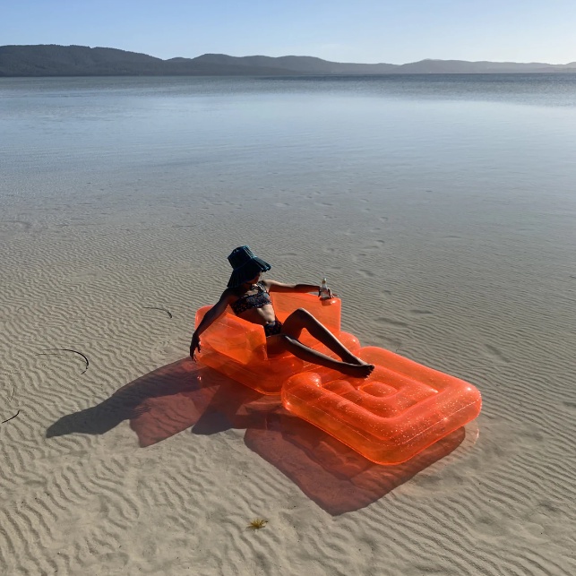 Jual Inflatable Lilo Chair Neon Float | Shopee Indonesia