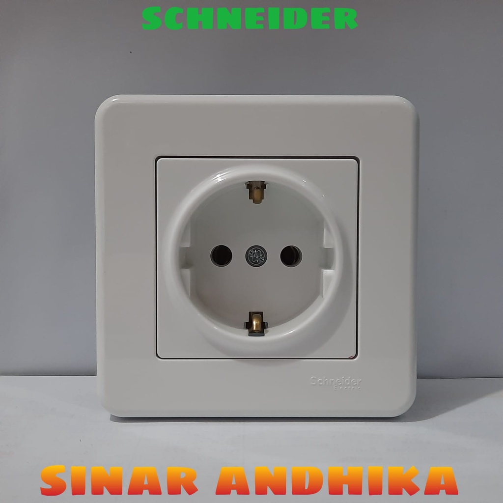 Jual STOP KONTAK SINGLE LEONA SCHNEIDER LNA2900121/LNA2900221 | Shopee ...