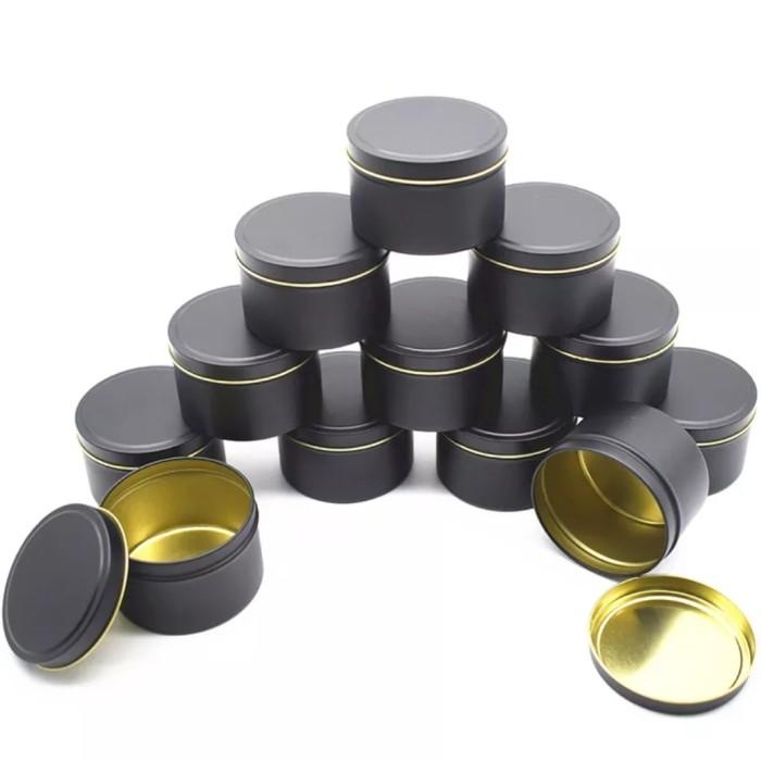 Jual Candle Aluminum Tin Jar Wadah Kosong Lilin Candle Pomade Pot ...