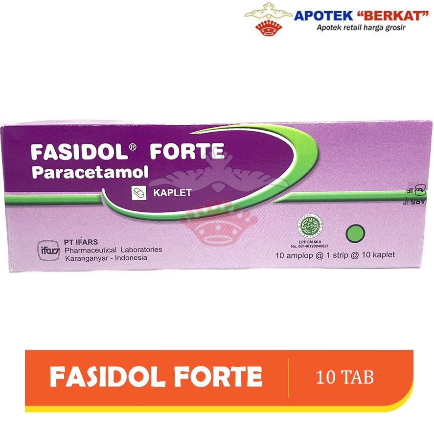 Jual Fasidol Forte Paracetamol 650 mg Strip isi 10 Tablet - Obat Demam ...