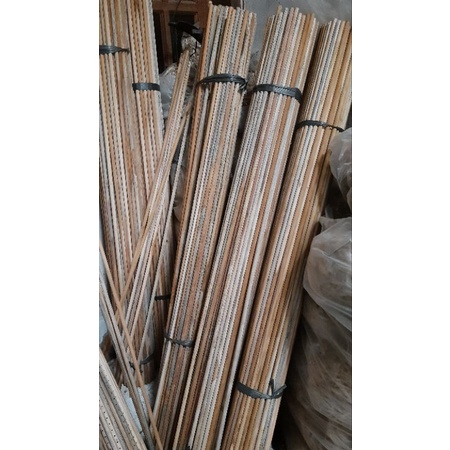 Jual Tiang Sangkar stik kayu 50 batang panjang 65cm Cagak tiang polos ...