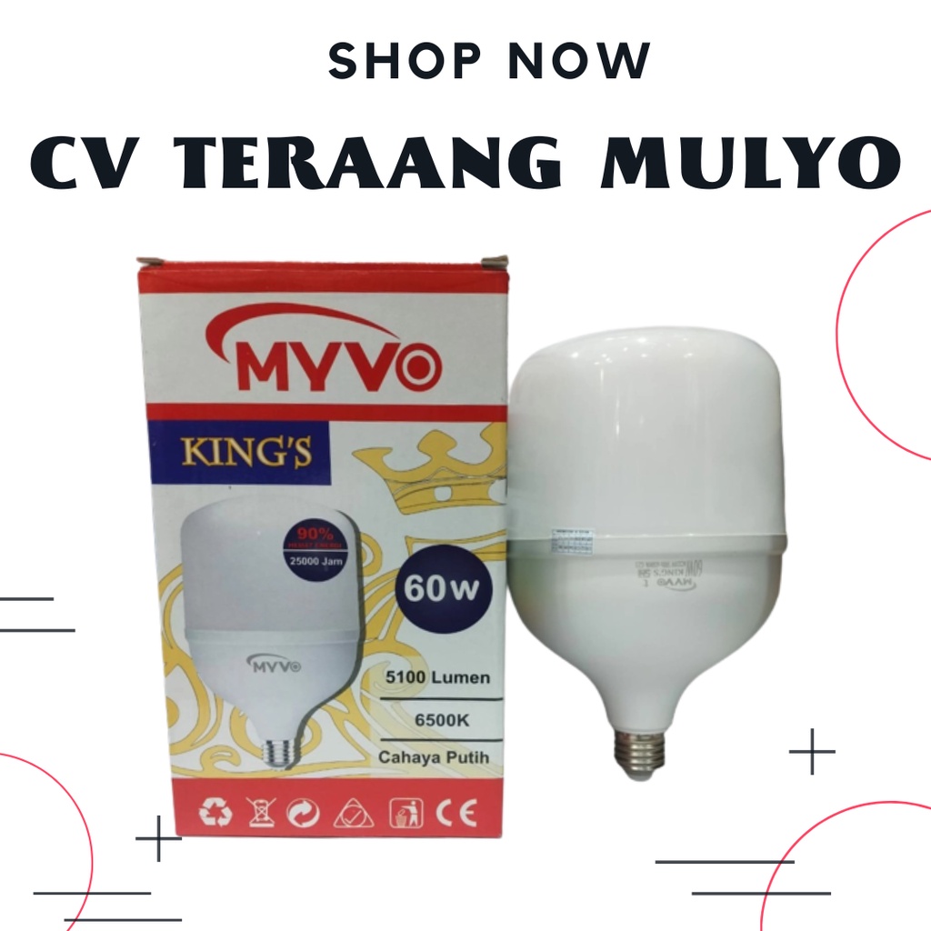 Jual Lampu Led Capsule King's 60W CDL / Cool Daylight / 6500K Myvo ...