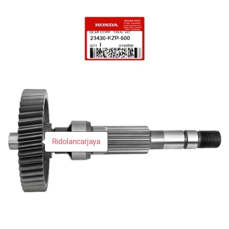 Jual GEAR GIGI AS RODA BELAKANG GEAR COMP FINAL VARIO FI 23430-KZR-600 ...