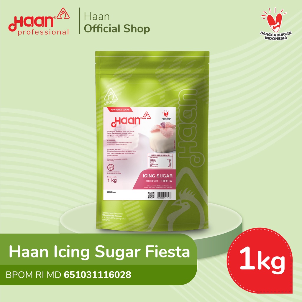Jual HAAN FIESTA ICING SUGAR 1kg | Shopee Indonesia