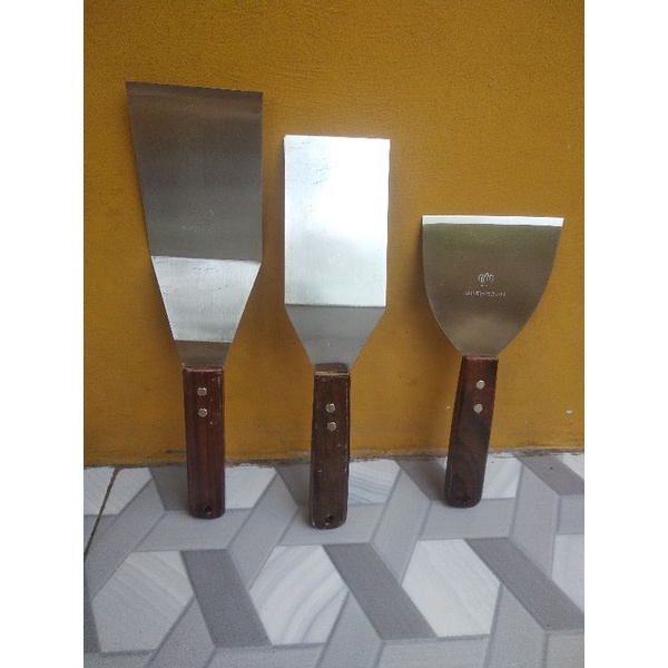 Jual Spatula Roti Bakar Kebab Pizza Teppanyaki /Spatula Stainless ...