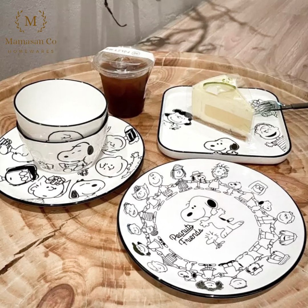 Jual Snoopy & Friends Character Ceramic Plate | Piring Keramik | Shopee ...