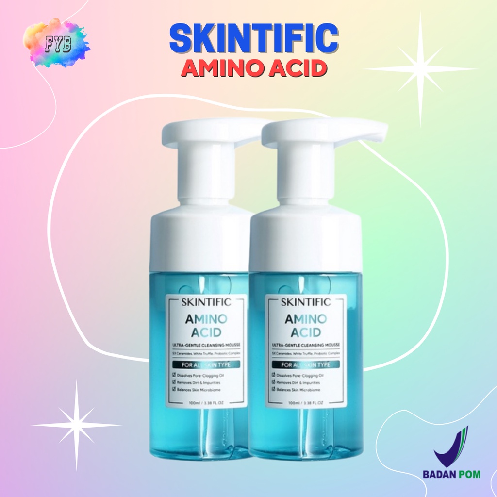 Jual Skintific Amino Acid Ultra Gentle Cleansing Mousse 100ml Facial ...