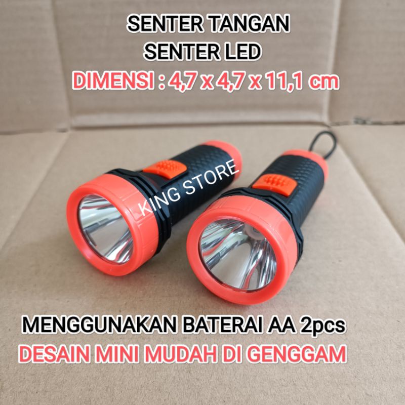 Jual LAMPU SENTER TANGAN LED 10W BATERAI AA ROLINSON 192 LAMPU SENTER ...