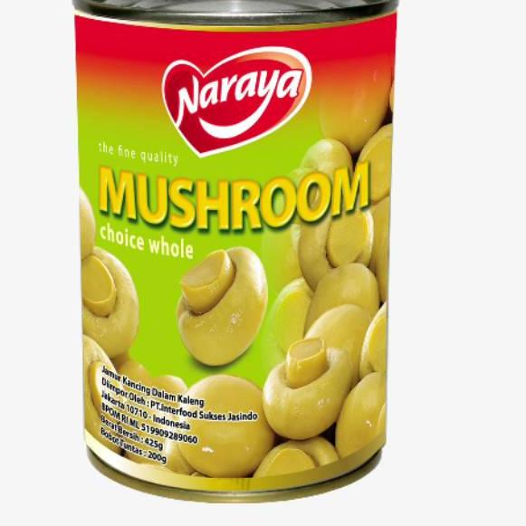 Jual TRXS8e8D--Jamur kancing kaleng Naraya / Mushroom champignon whole ...