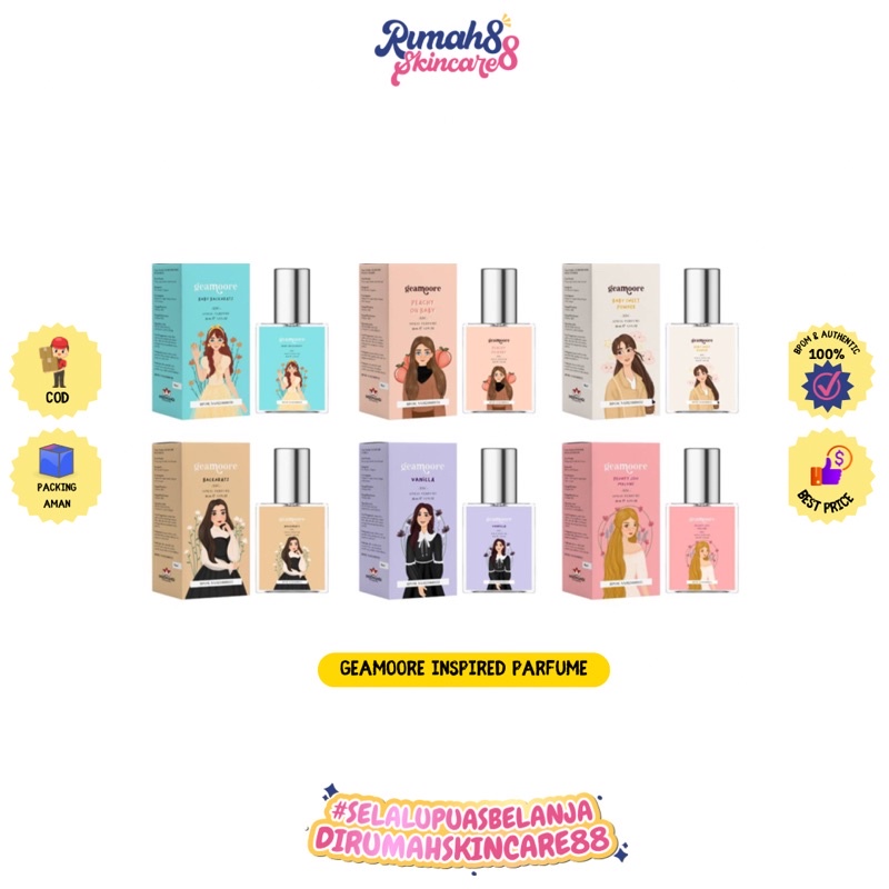 Jual GEAMOORE Inspired Parfum BPOM 30ml (SPRAY FULL SIZE) EDP Unisex ...