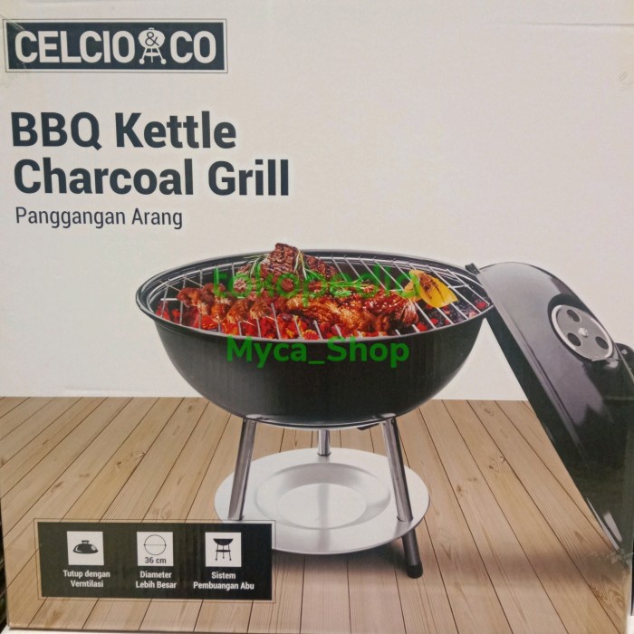 Jual Pemanggang Arang Barbeque / BBQ Kettle Charcoal Grill | Shopee ...