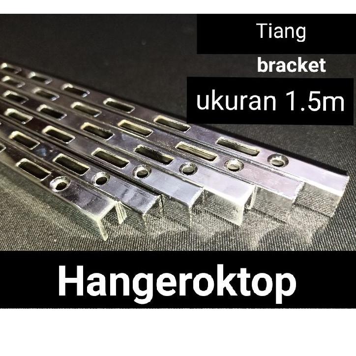 Jual Stock ready--Tiang bracket stainless ukuran 150cm / rel tiang ...