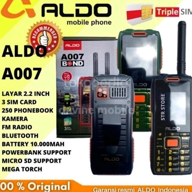 Jual Aldo A007 Bond Triple Sim Card Bisa Powerbank 10000 Mah | Shopee Indonesia