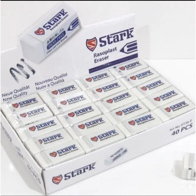Jual Penghapus / Stip STARK Kecil Satu Box isi 40 pcs | Shopee Indonesia