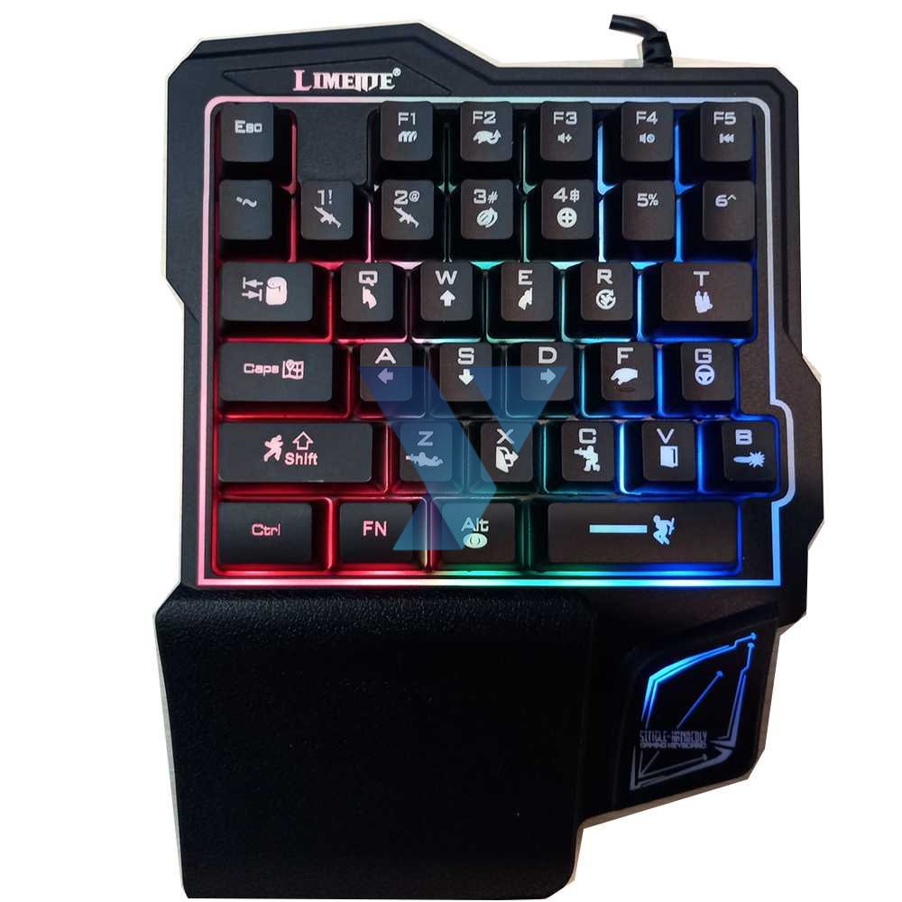 Jual LIMEIDE Single Hand Gaming Keyboard RGB 35 Keys - GK103 ( Al-Yusi ...