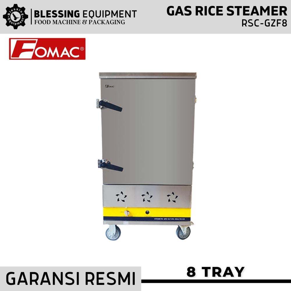 Jual RSC-GZF8 RICE STEAMER FOMAC RSC GZF8 MESIN PENANAK NASI GAS 8 TRAY HOTEL RESTO | Shopee ...