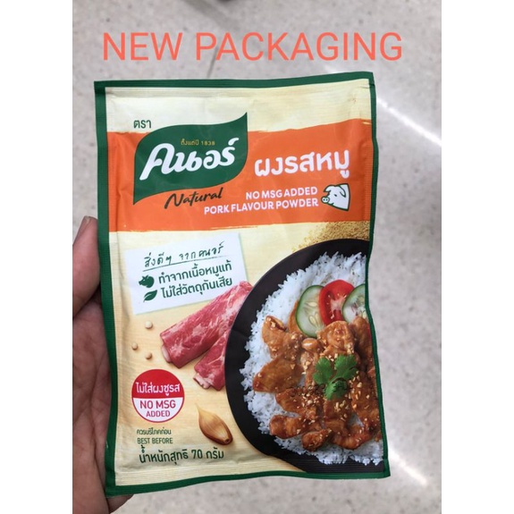Jual Bubuk Penyedap Rasa KNORR NATURAL NON MSG Pork Babi Powder ...