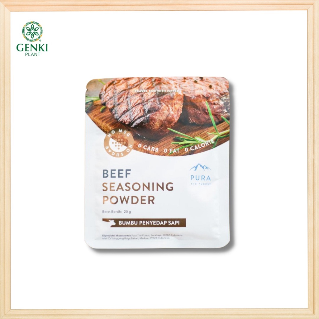 Jual Pura Beef Seasoning Powder / Bumbu Penyedap Non MSG Sapi - 20 g ...